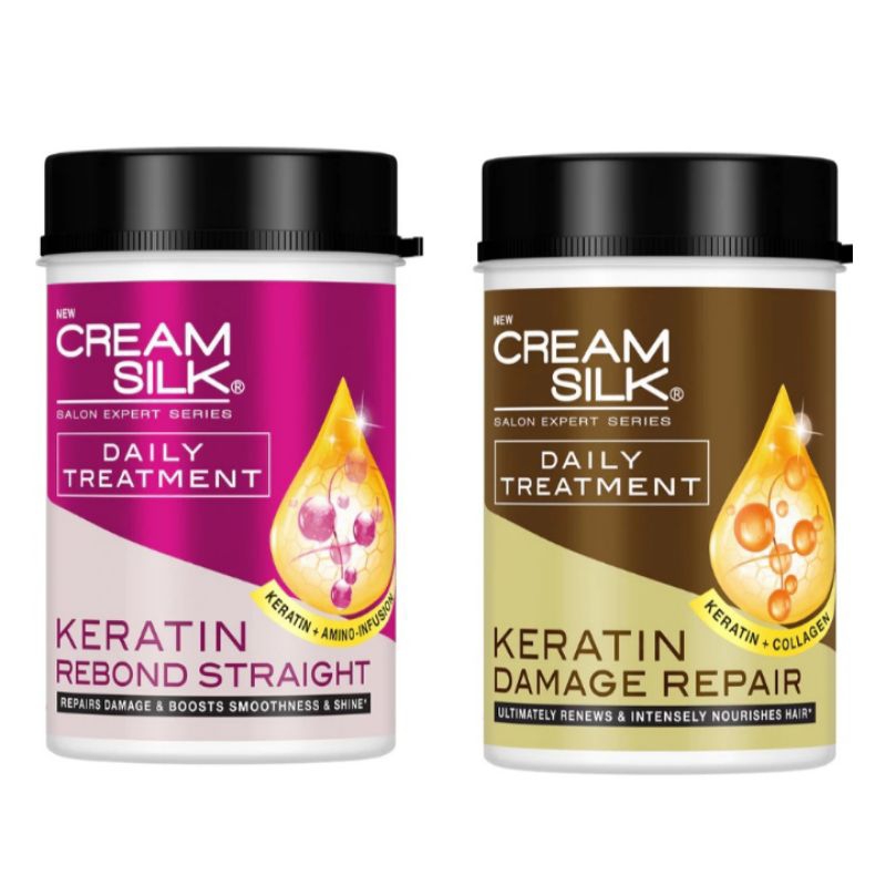 CREAMSILK SALON EXPERT SERIES DAILY TREATMENT KERATIN (650ml) | Shopee ...