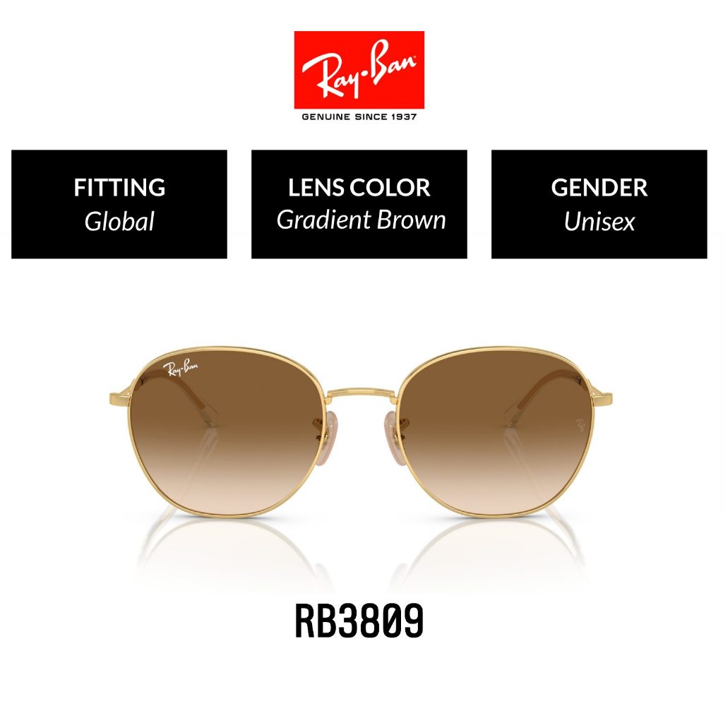 Ray-Ban - RB3809 001/51 size 53 - Sunglasses | Shopee Philippines