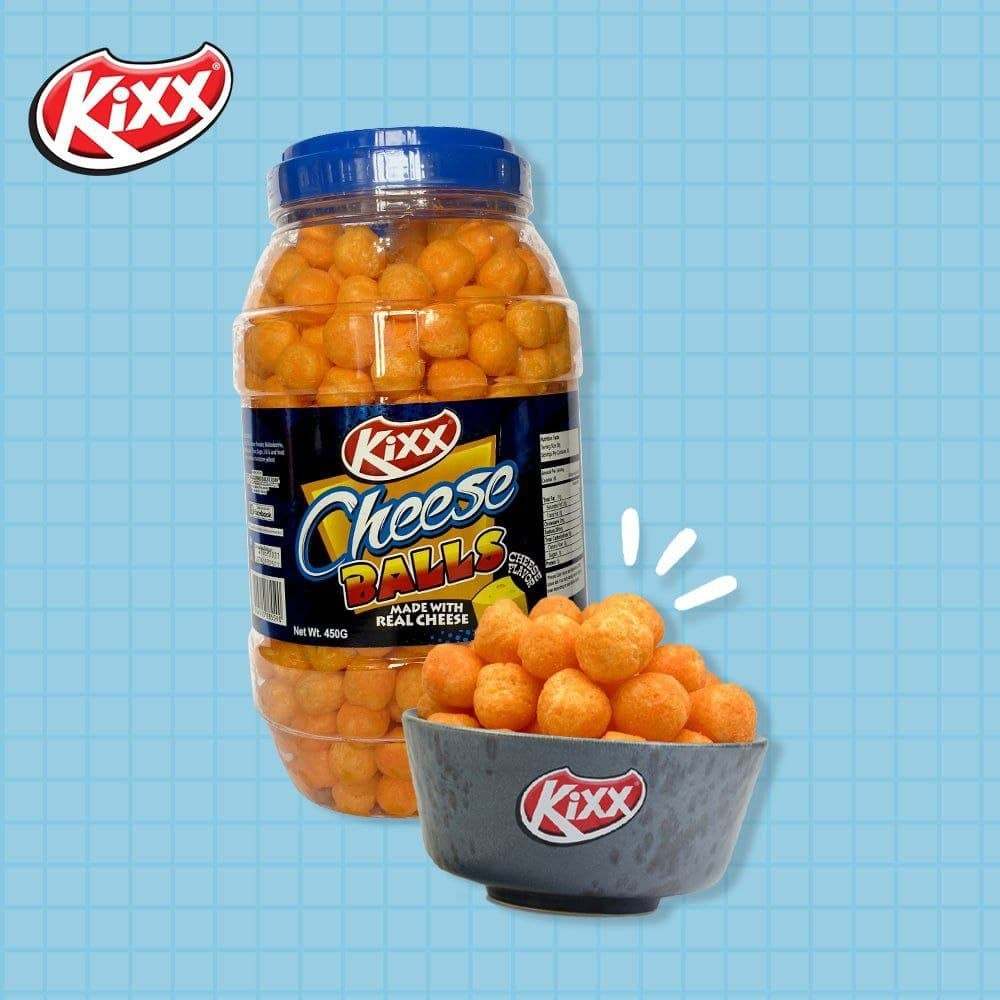 Kixx Jar - Cheese Rings, Cheese. Balls, Cheese Curls, Choco Balls ...
