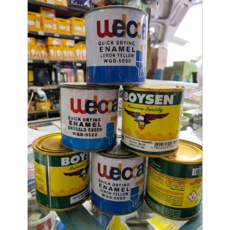 per 1pc 1/4Liter BOYSEN/WELCOAT Quick Drying Enamel paint (for wood and ...