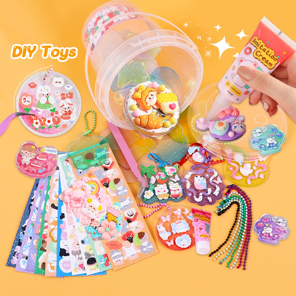 Lakoe Guka Sticker Toys For Girls 7 Years Old Kids DIY Toy Guka Set ...