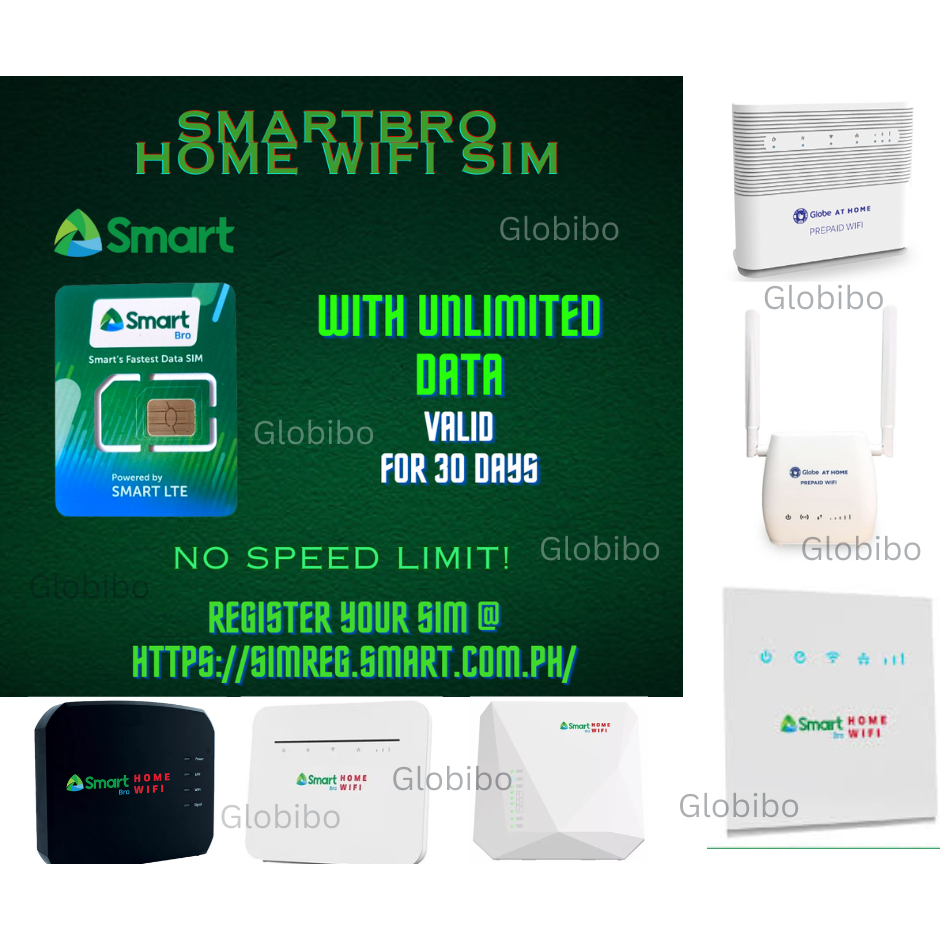 Smartbro Sim with Free Unlidata for 15 days (sim only) Compatible to ...