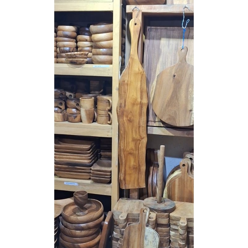 Long Rustic Wooden Grazing Boards and Chopping Boards for Table Feasts ...