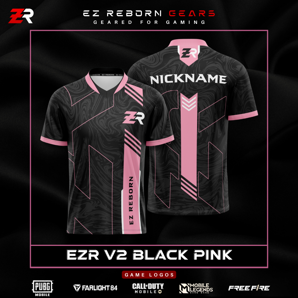 Customizable Esports Jersey EZR Esports V2 BLACKPINK, Pre-Order ...