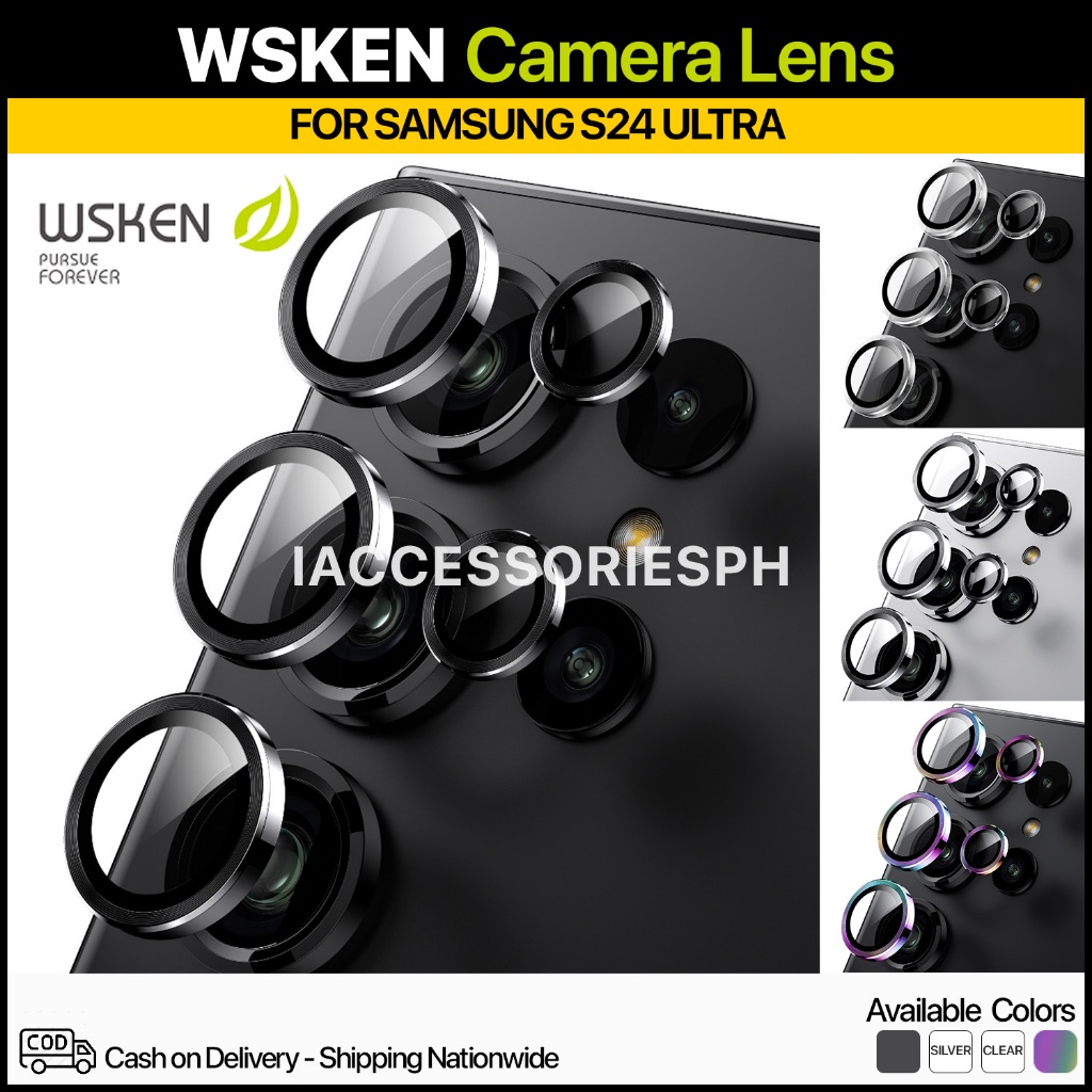WSKEN Camera Lens Protector for Samsung Galaxy S24 Ultra Circle Camera ...