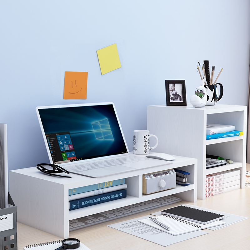 Desktop Monitor Riser Shelf Laptop Stand Computer Stands keyboard ...