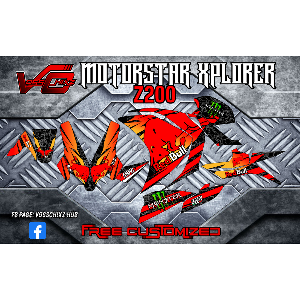 Decals, Sticker for MotorStar Z200 Xplorer | Shopee Philippines