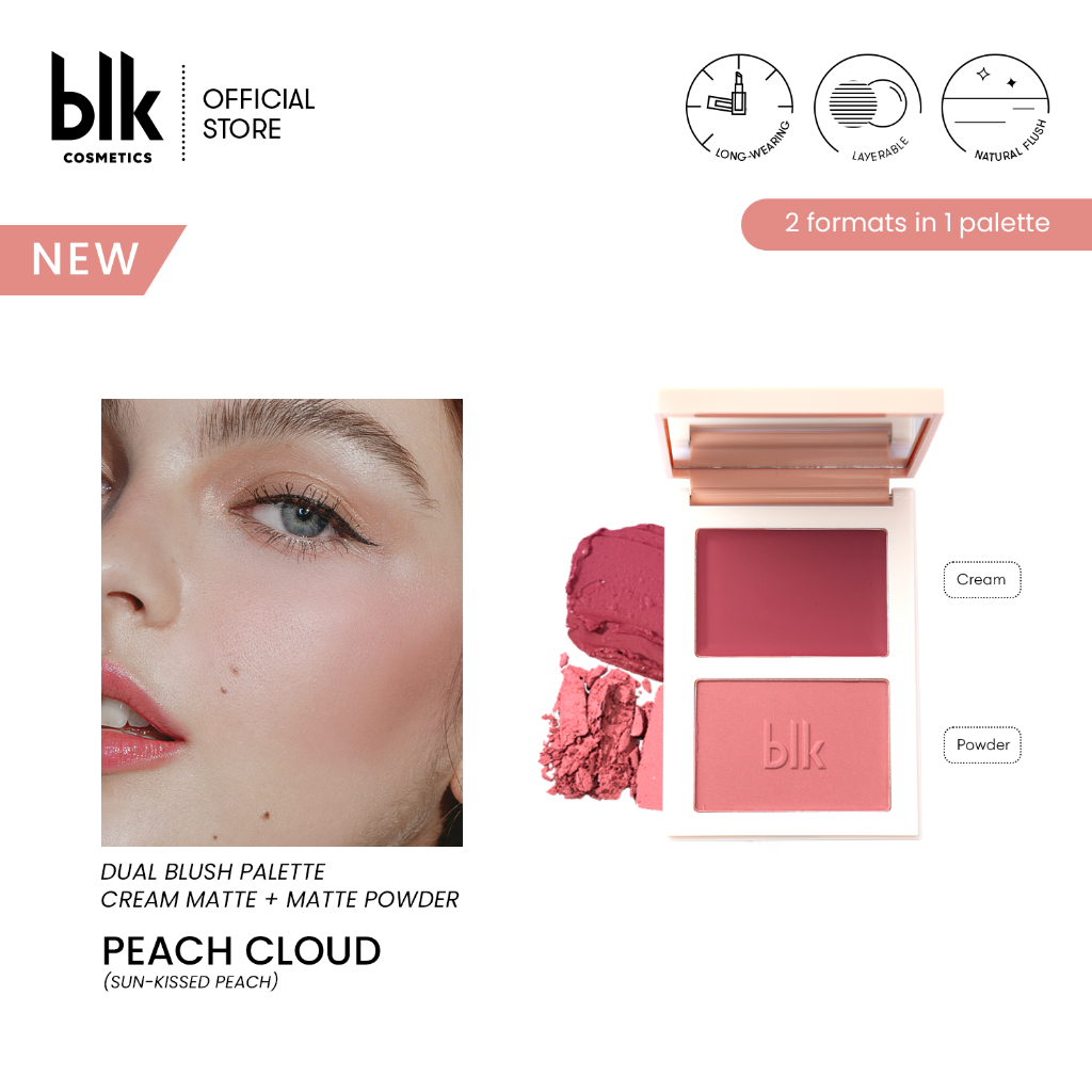 blk cosmetics daydream dual blush palette cream+powder | Shopee Philippines