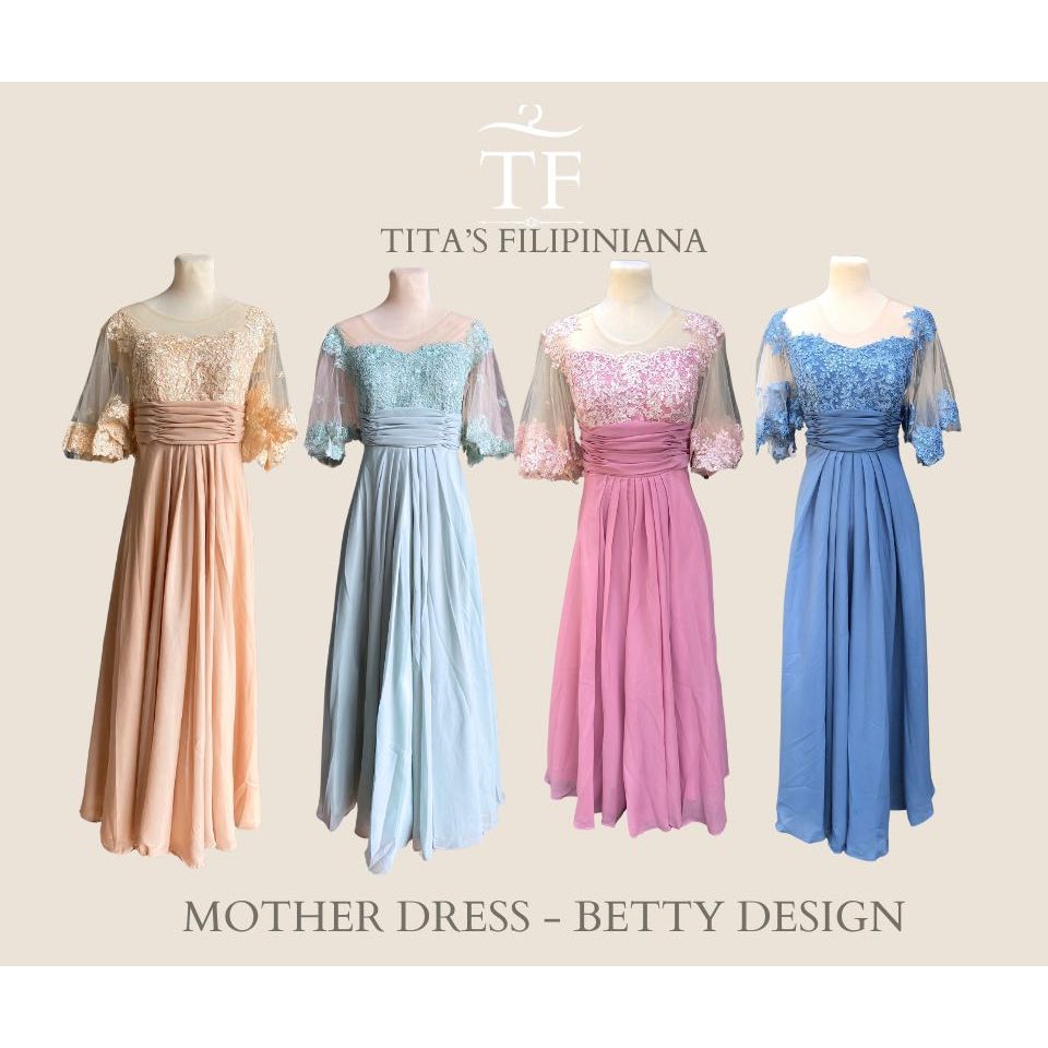 Betty Design - Mother Dress Gown | Shopee Philippines