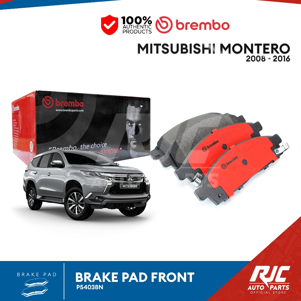 BREMBO BRAKE PAD FRONT MITSUBISHI MONTERO 2008-2016 P54038N 1set ...