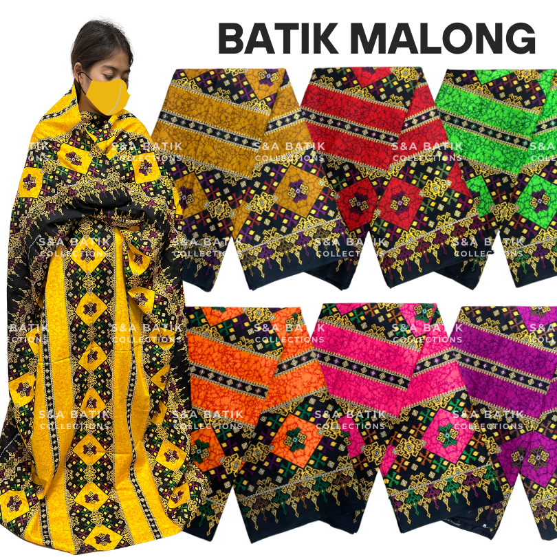 D-07 BATIK ETHNIC DESIGNS COTTON MALONG/BLANKET/KUMOT DOUBLE SIZE MADE ...