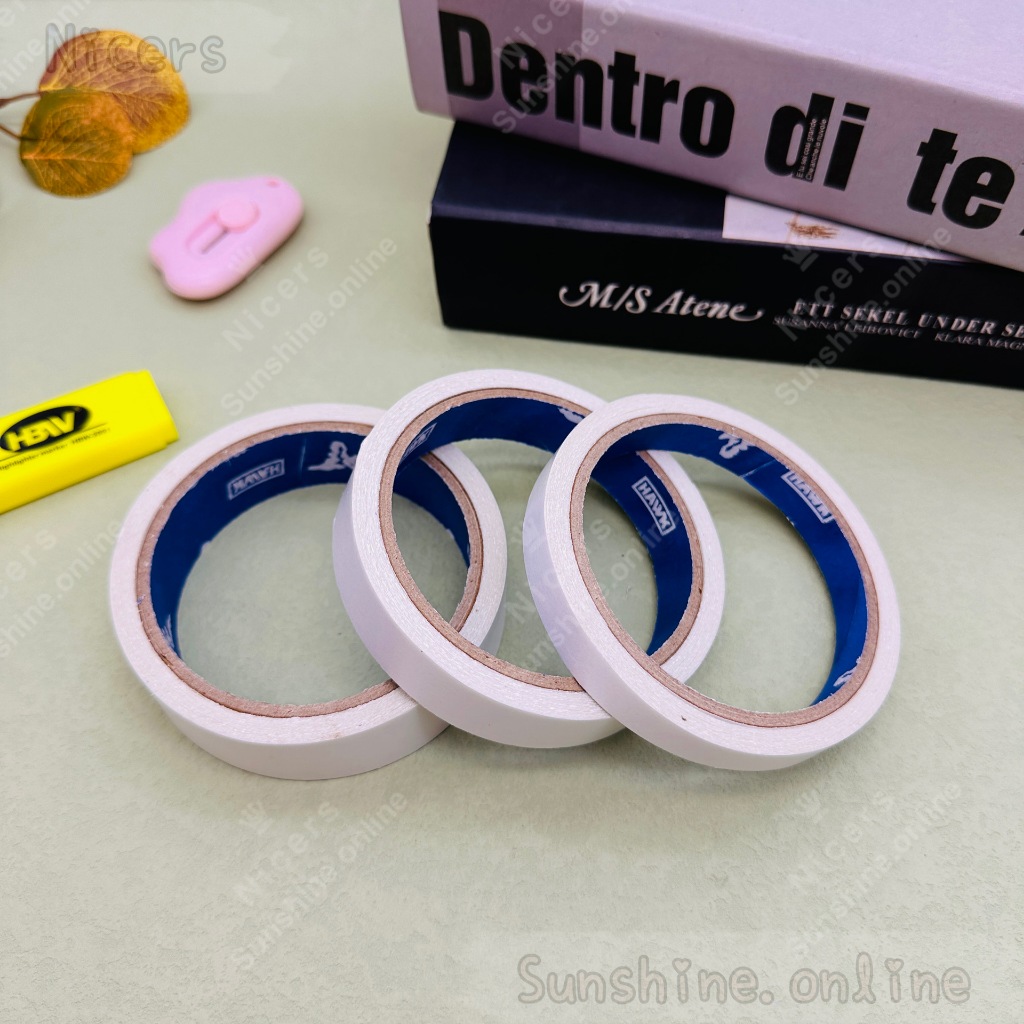 24mm 18mm 12mm x10M Double Adhesive Tape Hawk Double side tape | Shopee ...