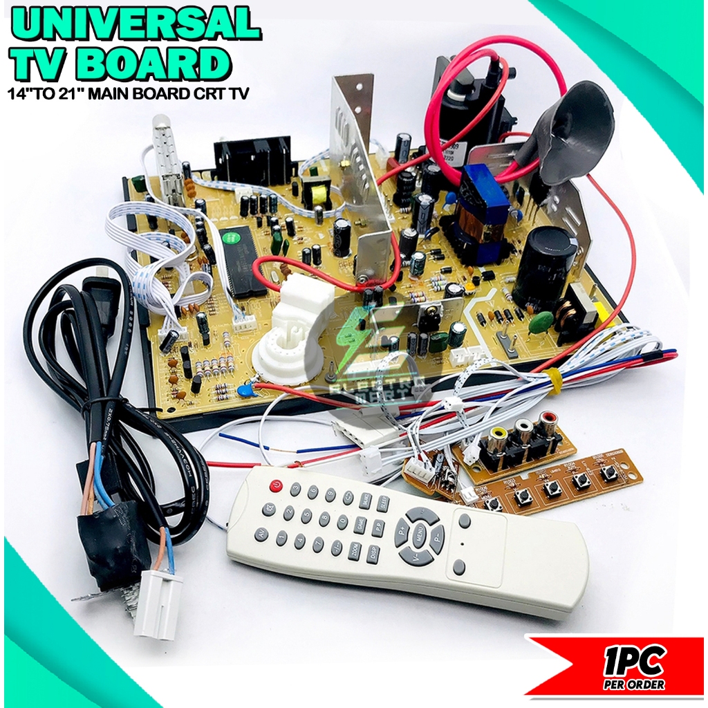 Universal TV board 14"to 21" main board CRT TV ELECTRONICS | Shopee ...