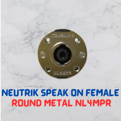 Neutrik Speak On Female Round Metal NL4MPR | Shopee Philippines