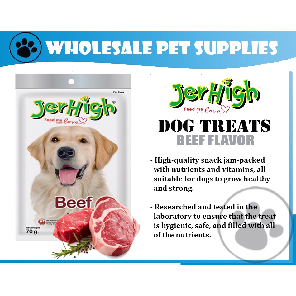 JerHigh Treats for Dogs 70g - Beef Stick | Real Beef | Shopee Philippines
