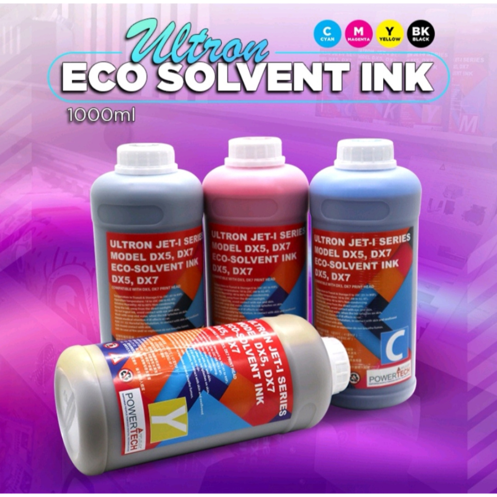 1000ML ULTRON Eco-Solvent Ink for Large Format Printer / Epson Eco ...