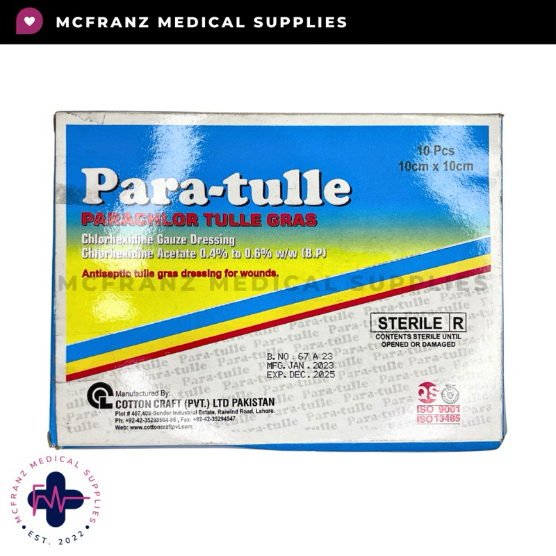 Para-tulle Gauze dressing / Paratulle (Sold per box) | Shopee Philippines
