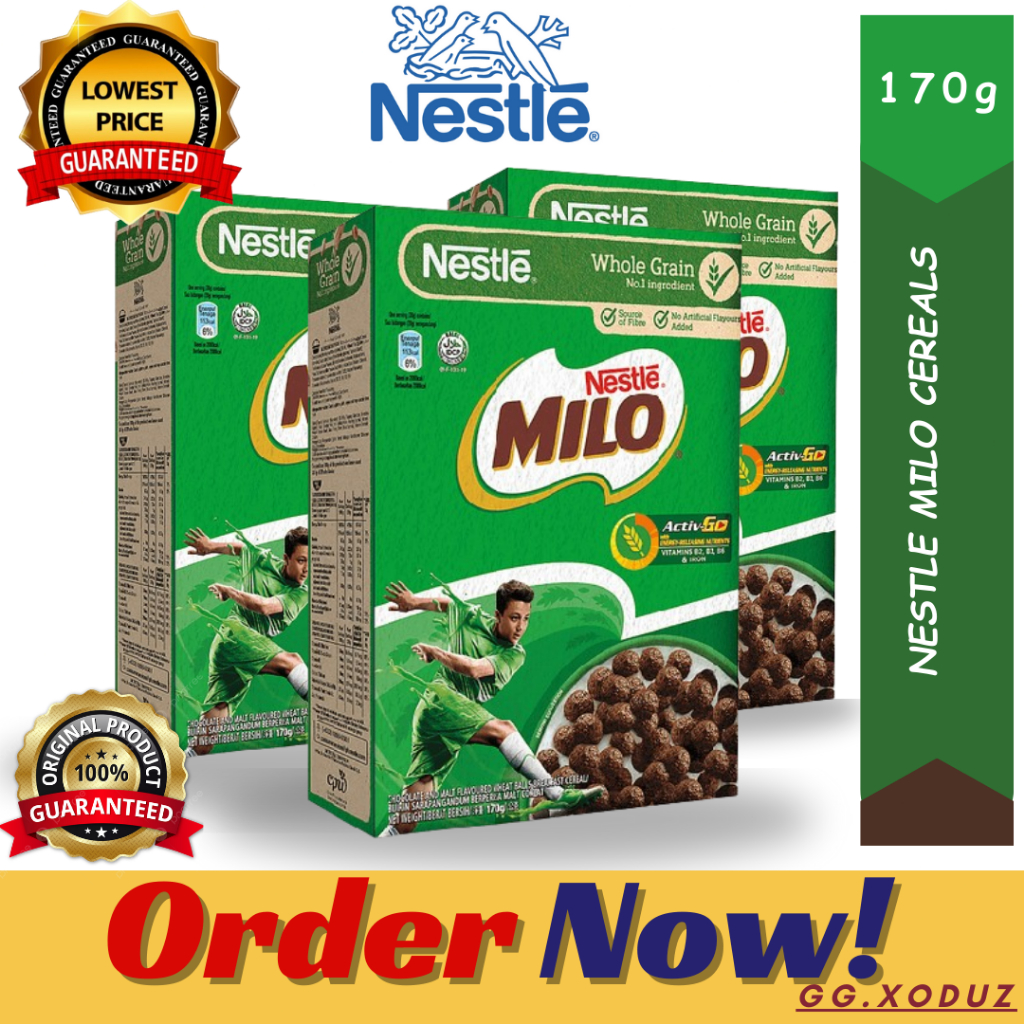 NESTLE MILO Chocolate Ball Cereals 170g BOX | Shopee Philippines