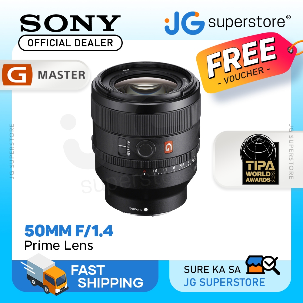 Sony FE 50mm F1.4 G Master Standard Prime Lens for E-Mount Full-Frame Mirrorless Digital Camera ...