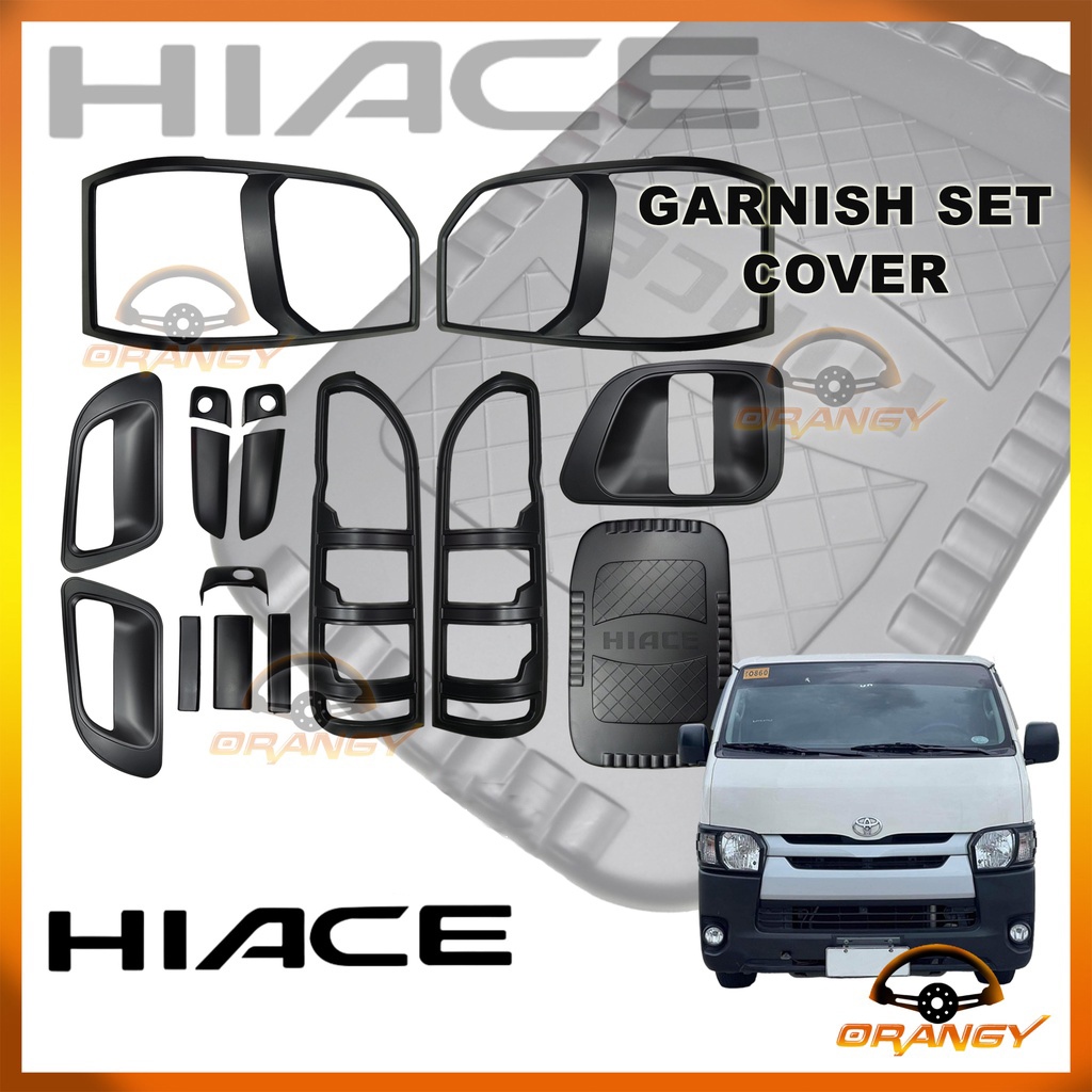 Toyota Hiace Commuter OLD FACE 2014 to 2023 Garnish Combo Set Cover ...