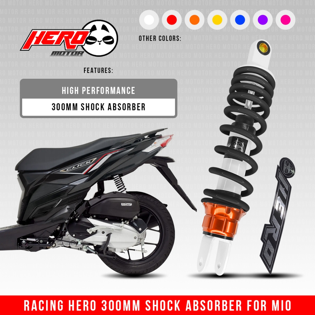 Racing Hero 300MM Shock Absorber For Mio Click Beat & Sym High ...
