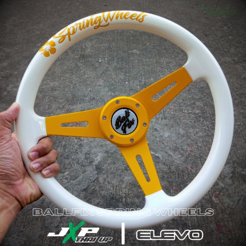 Yellow Elevo Ballfix Spring Wheels Steering Wheel Ballfix OG Quick ...