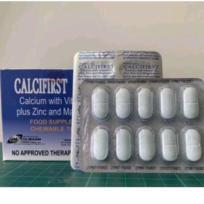CALCIFIRST Calcium Chewable Tablets [Calcium+Vitamin D3+Zinc+Magnesium ...