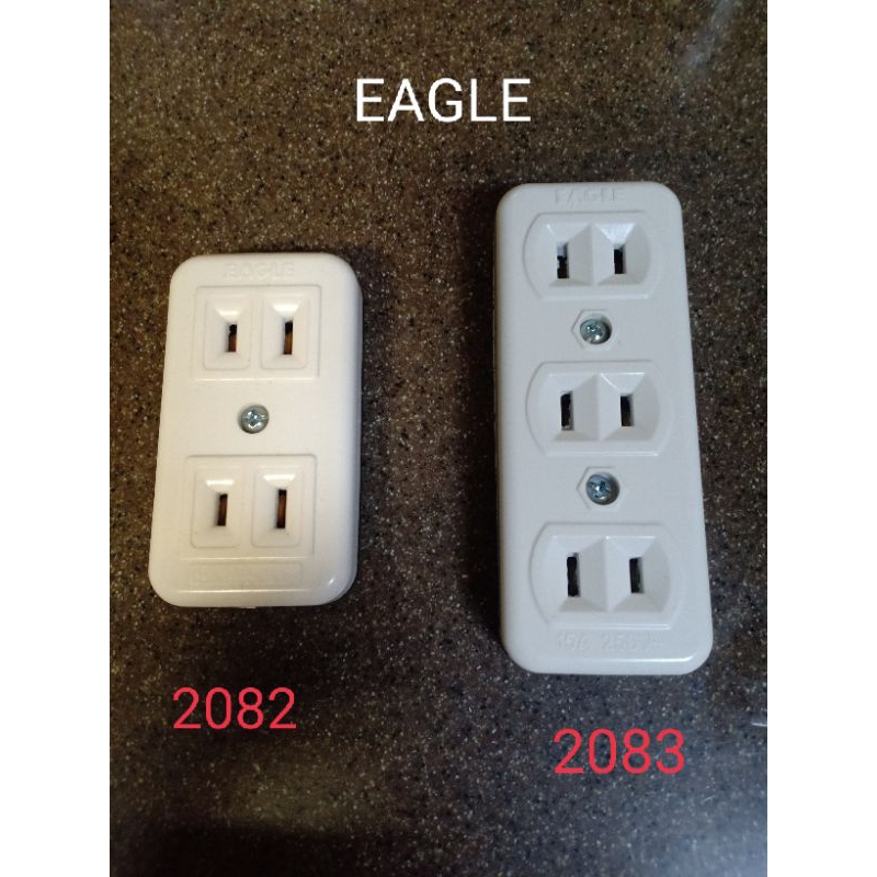 EAGLE Surface Duplex / Triple outlet 15A 250v | Shopee Philippines