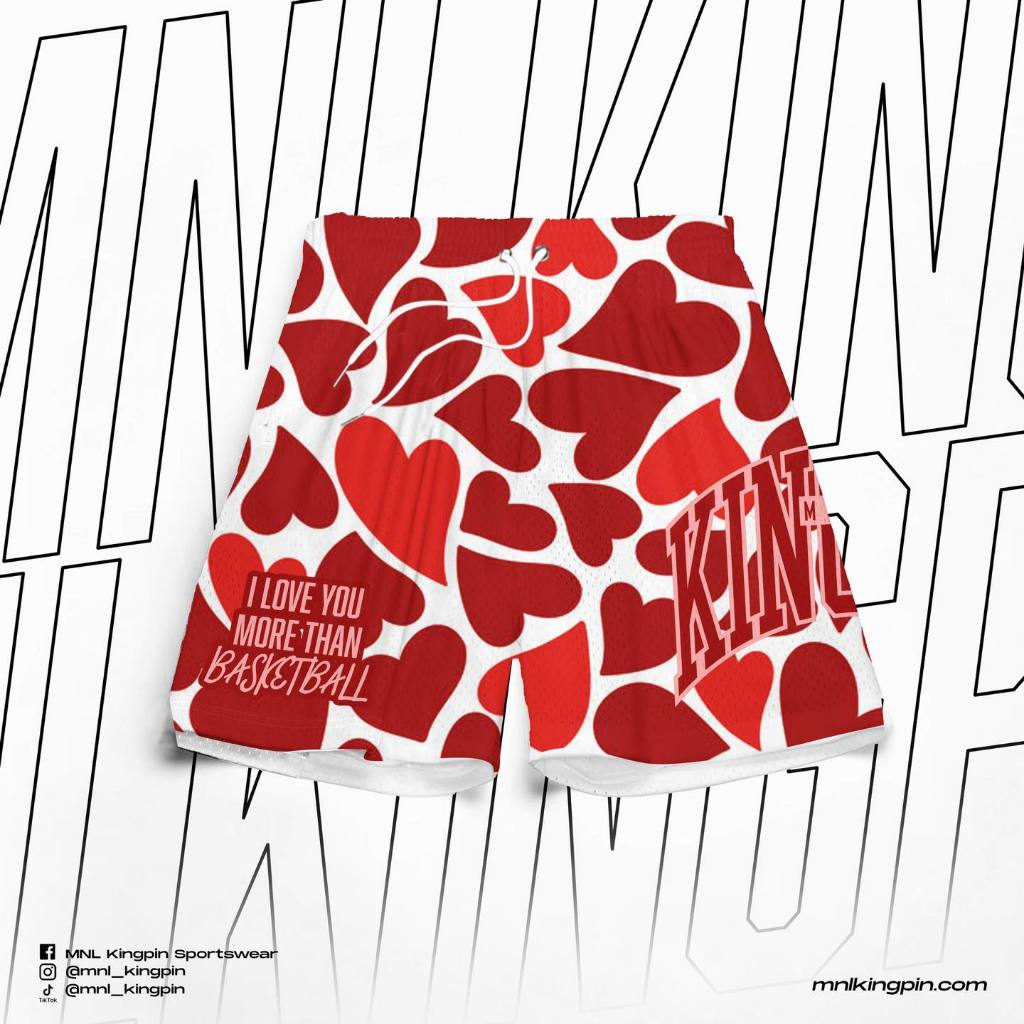MNL KINGPIN VALENTINE'S CONCEPT SHORT | Shopee Philippines