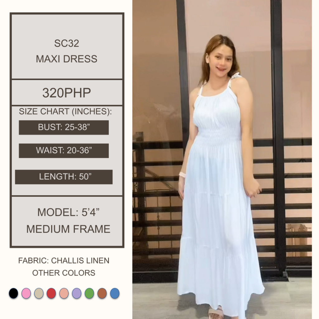 SC White Dress Coordinates Beach Summer Collection | Shopee Philippines
