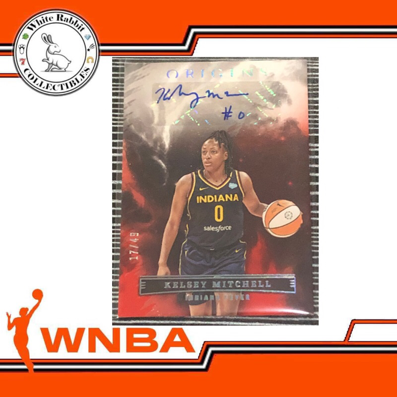 WNBA PANINI ORIGINS 2023 - Kelsey Mitchell Red Autograph Signature Card ...