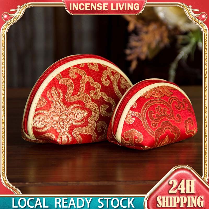 Lucky Wealth Wallet Safety Amulet Feng Shui Jewelry Red Pouch Lucky Bag ...
