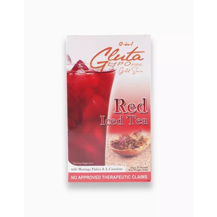 Gluta Lipo Gold Series Red Iced Tea | Shopee Philippines
