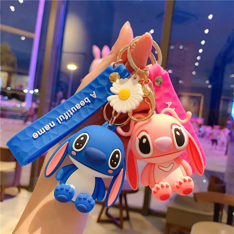 STITCH KEYCHAIN FOR STITCH LOVERS BLUE AND PINK | Shopee Philippines