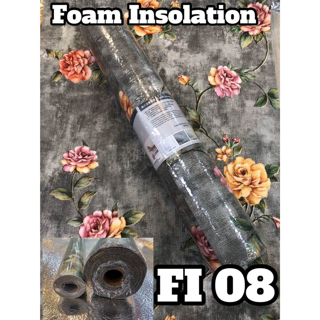 Aceking Wallpaper Foam Flax Linen Insulation Type Wallpaper PVC Self ...