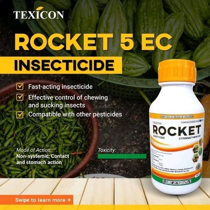 Rocket Insecticide Cypermethrin 5 EC 1 Liter | Shopee Philippines