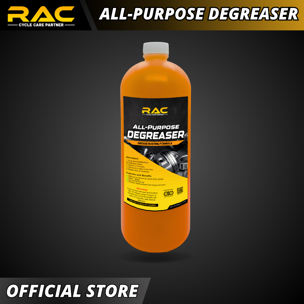 RAC Bike/Motorcycle/Car 1 Liter All Purpose Degreaser | Shopee Philippines