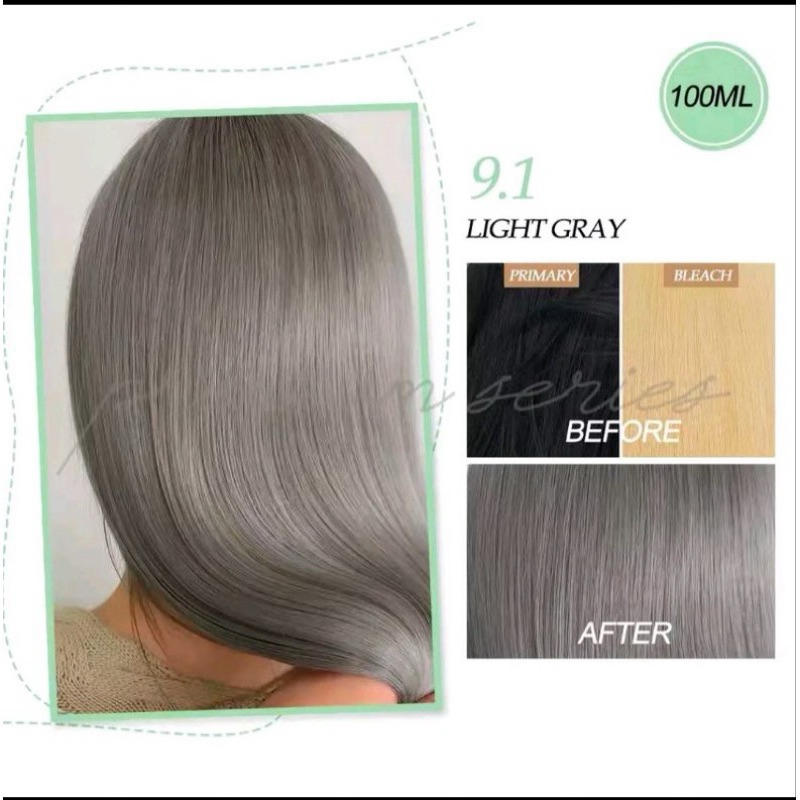 bremod 9.1 light gray premium series hair color cocoa butter 100ml ...