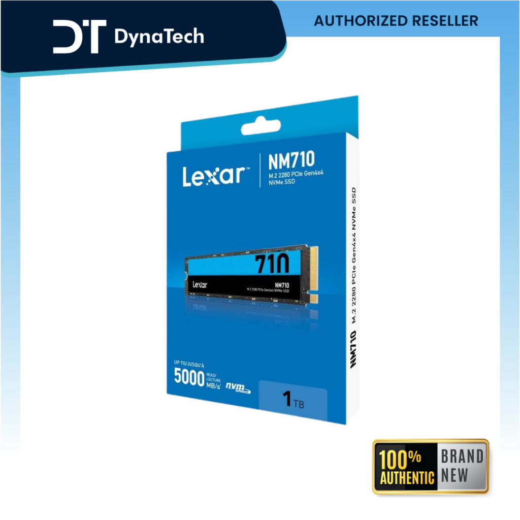 Lexar NM710 M.2 1TB NVMe SSD Gen4 LNM710X001T-RNNNG | Shopee Philippines