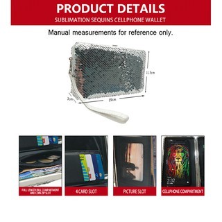 Sublimation Sequins Cellphone Wallet | Shopee Philippines