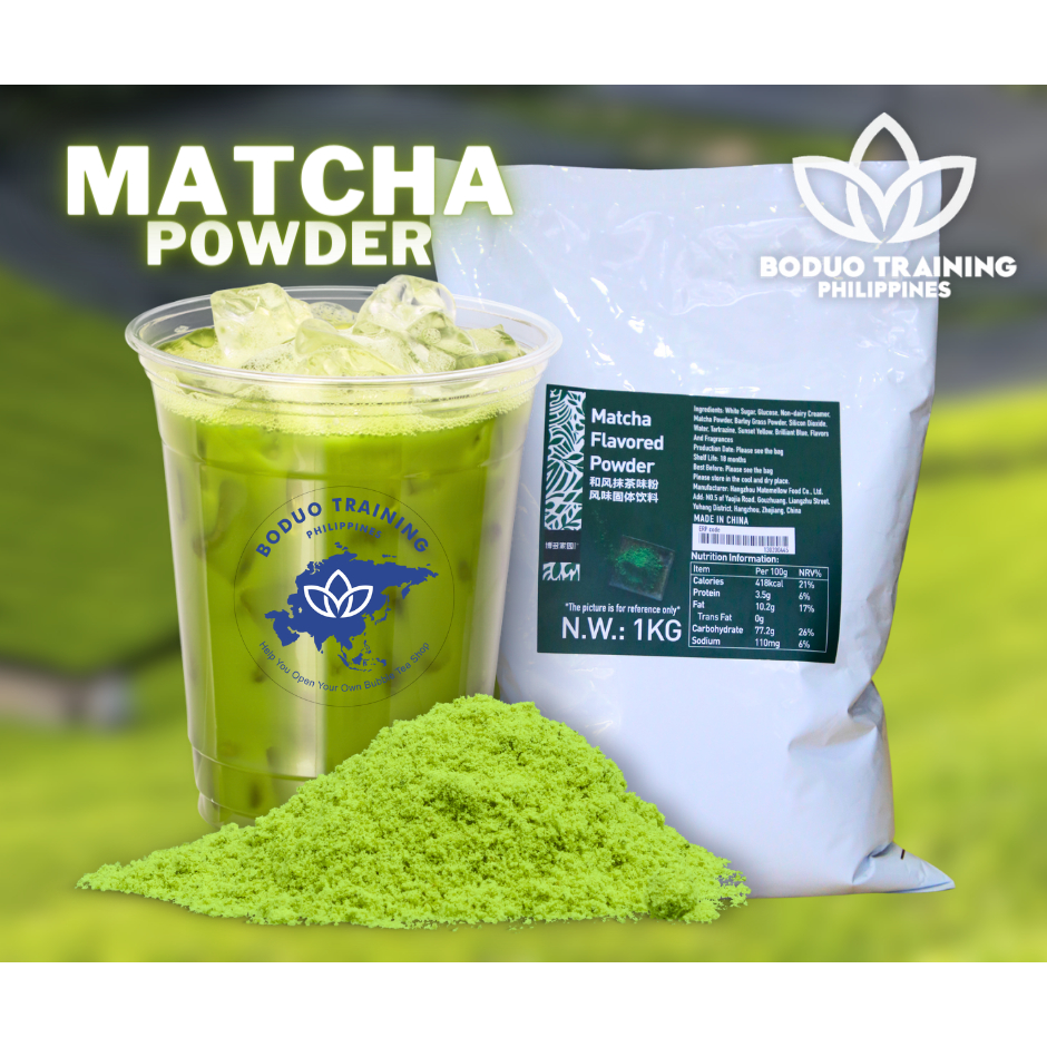 Hefeng Matcha Powder for Beverage Japanese Matcha Sweetened for Milk ...