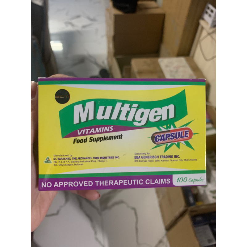 MULTIVITAMINS (MULTIGEN) 100 PCS PER BOX | Shopee Philippines