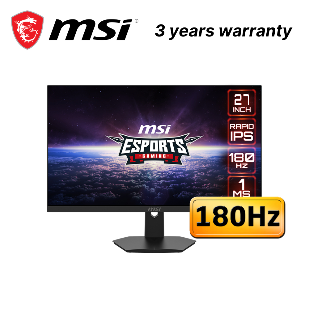 MSI G274F - 27" FHD(1920x1080) / 180Hz / IPS / 1ms(GTG) / Flat Gaming ...