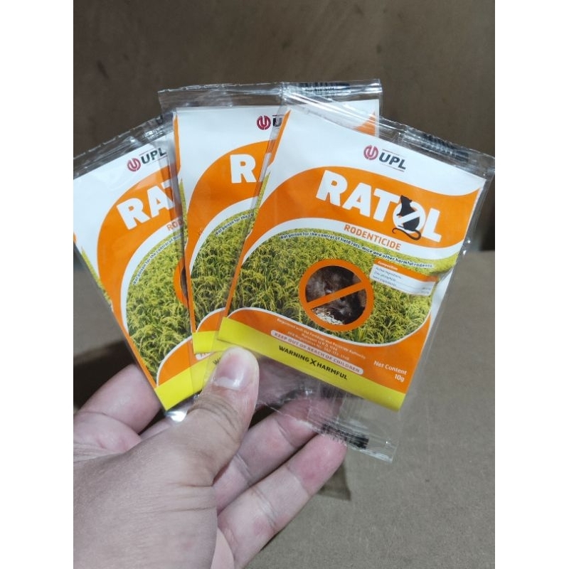 Ratol Rodenticide - 1 Sachet(10g) / Zinc Phosphide / Rat killer / Rat ...