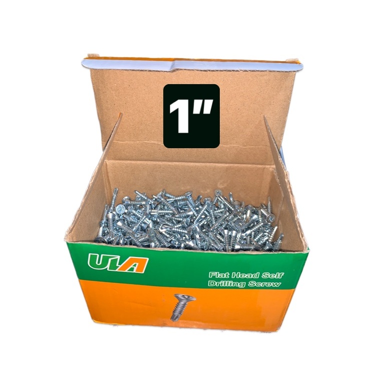 ULA Flat Head Self Drilling Screw 3/4" 1" Hardiflex Screw (PER BOX ...