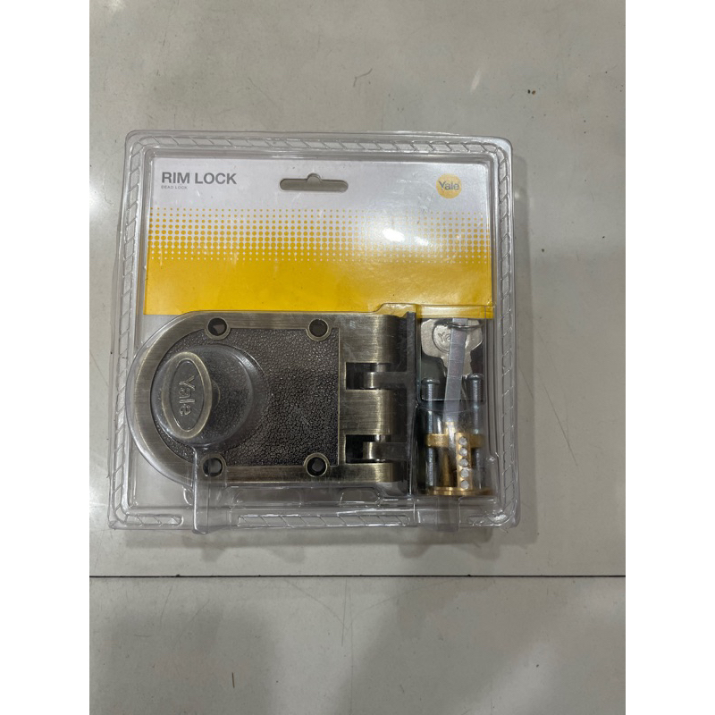 Yale Sliding Door Lock Antique Brass Rim Lock (V198 AB) | Shopee ...