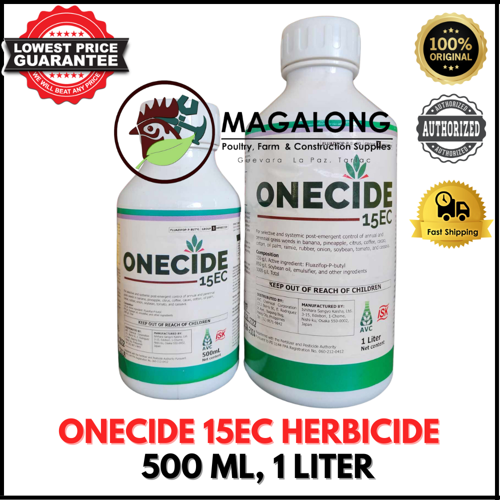 ONECIDE 15EC HERBICIDE | FLUAZIFOP-P-BUTYL - 500 ML, 1 LITER | Shopee ...