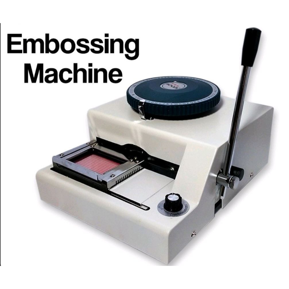SB001 Card Embossing Machine (Letters-Numbers-Symbols) | Shopee Philippines