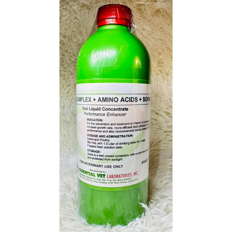 B-COMPLEX + AMINO ACIDS + SORBITOL ( ESSENTIAL VET LABORATORIES INC ...