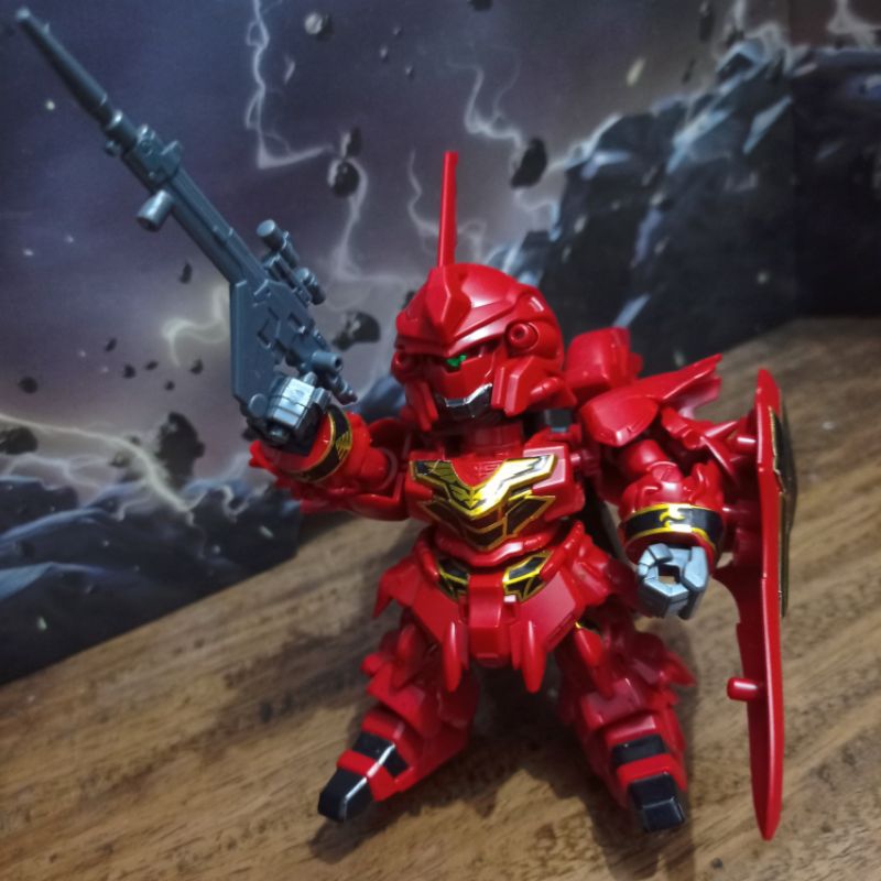 Pre love Bandai SD EX Sinanju Gundam mecha robot model kit toys action ...